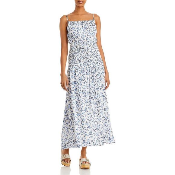 Sundry | Dresses | Sundry Womens White Floral Print Cotton Sundress ...